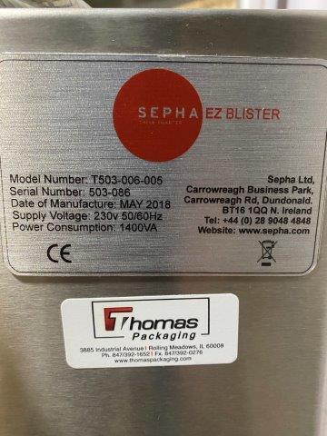 Sepha EZ Blister Semi-Automatic Blistering Machine