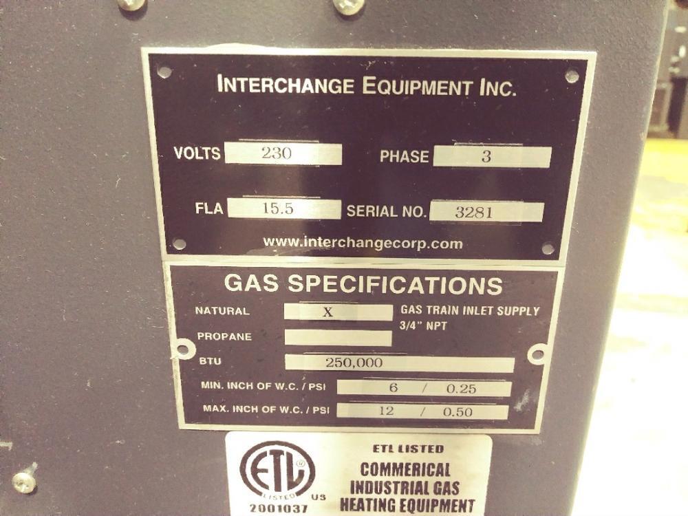 Interchange Gas Fired Modular Dryer