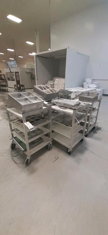 Channel Aluminum Carts w/ Dough Molds