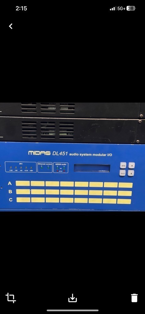 Midas DL451 Modular 3RU Stage Box