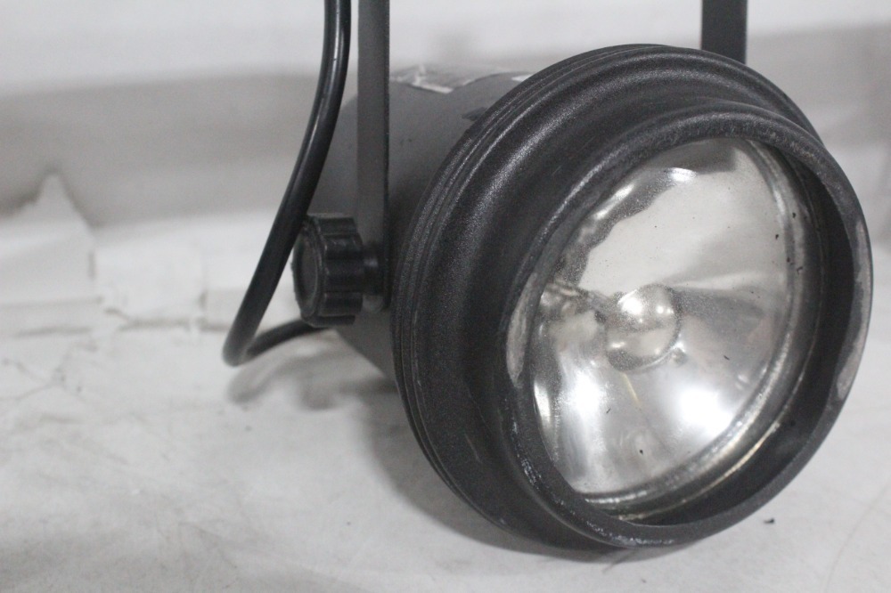 Lot (5) Eliminator Lighting E106 Pin Spot Light Rigged on 4ft Edison ...