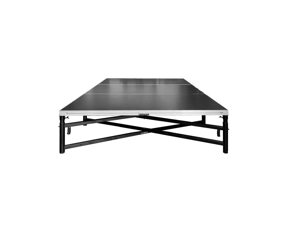 Lot (3) SmartStage 8x12' Hexigrip Stages w/ (2) Fast Fold Frames 2'-3 ...