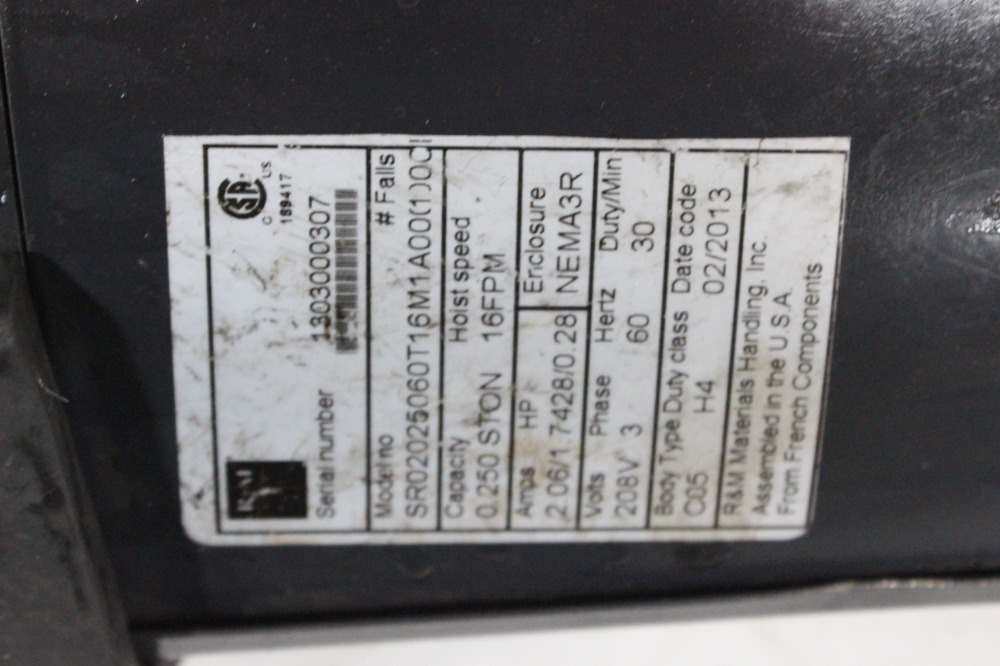 StageMaker SR2 1/4 Ton 3-Phase Chain Hoist