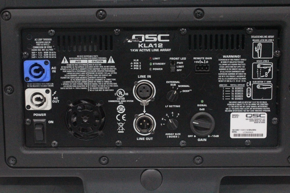 QSC KLA12 1000W 12 2-Way Active Line Array Speaker