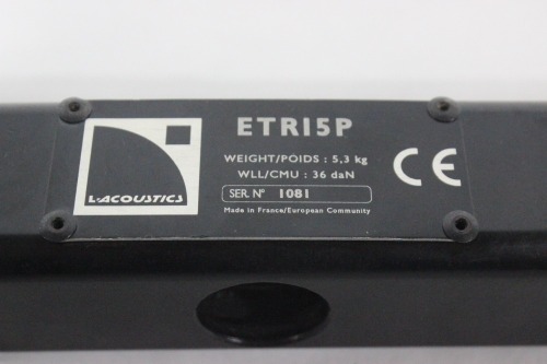 L-Acoustics ETR15P Adjustable U bracket:SB15P