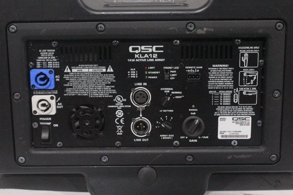 QSC KLA12 1000W 12 2-Way Active Line Array Speaker