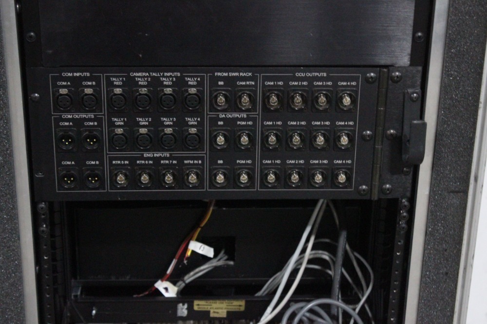 Pre-Wired Wheeled 28RU Rack Case w/ XLR & SDI Patch Bay, & Littlite Raklite