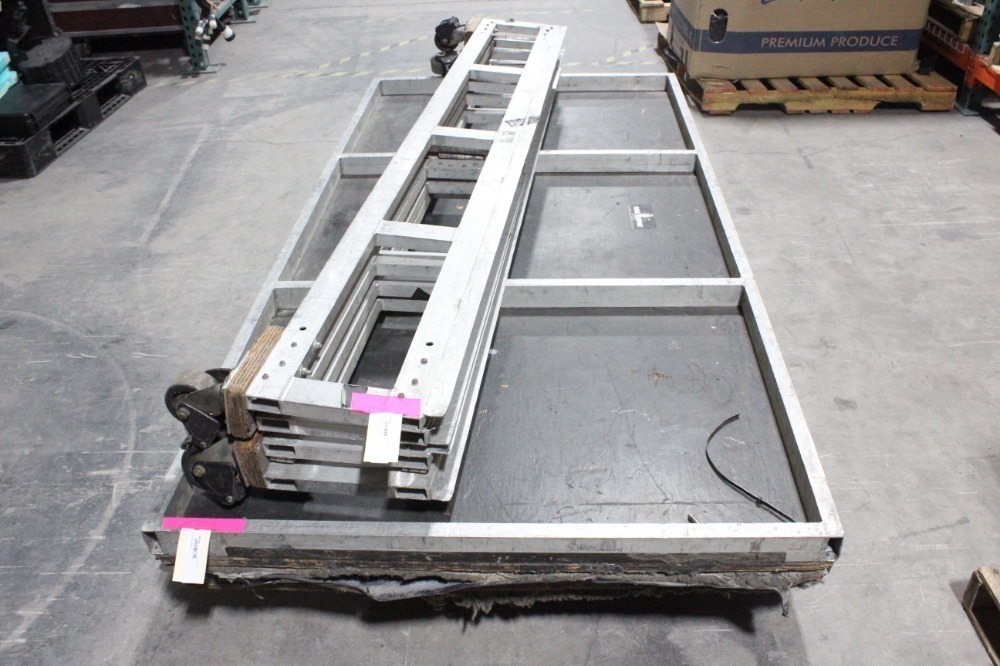 Lot (2) 4' x 8' Stage Platform Collapsible 4' x 8' Stage Dolly
