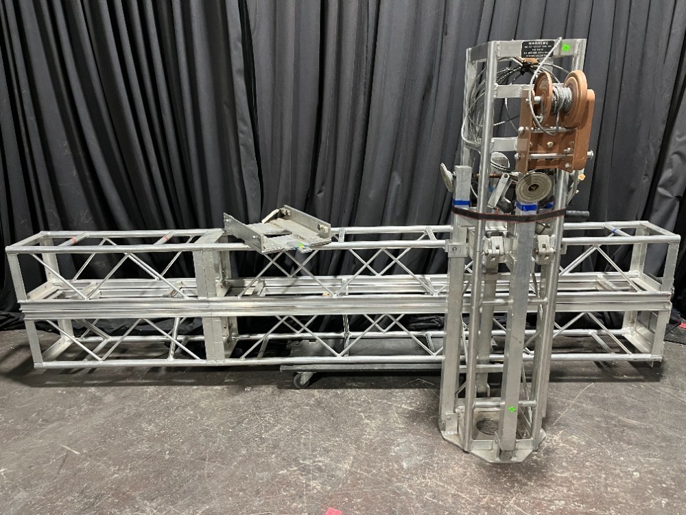 Applied Electronics GS Hand Winch Tower w/ (2) 10-Foot Truss Sections, Sleeve Block, and Outriggers