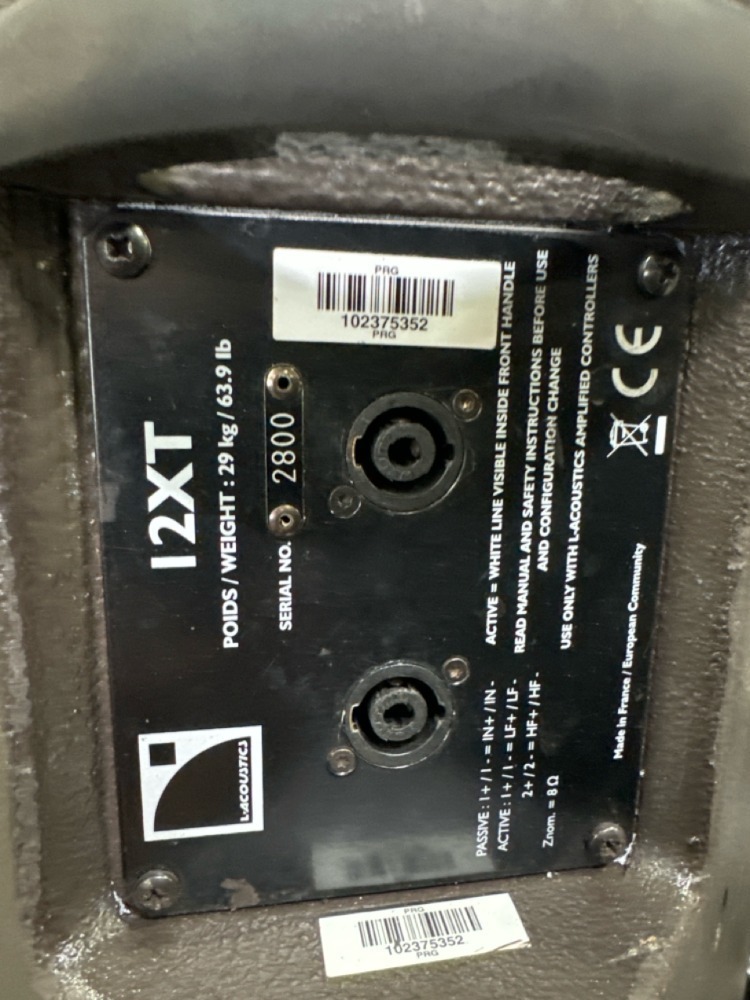 L-Acoustics 12Xt High Performance Coaxial Loudspeakers w/ Case