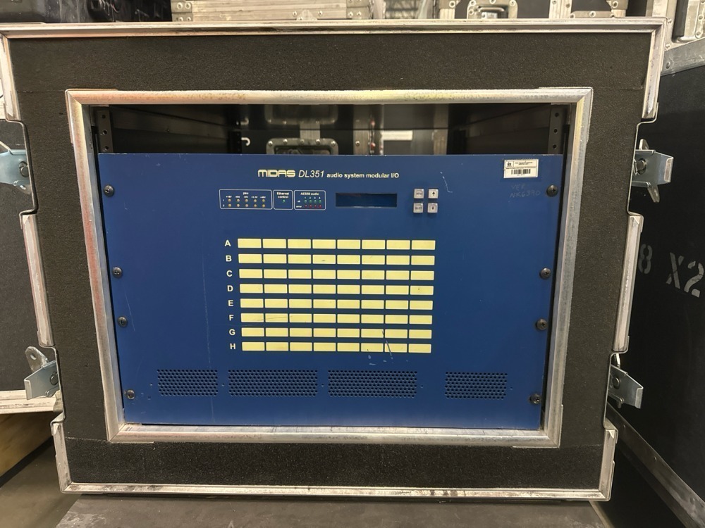 Midas DL351 Audio System I/O Modular Stage Box w/ Rack Mount Case