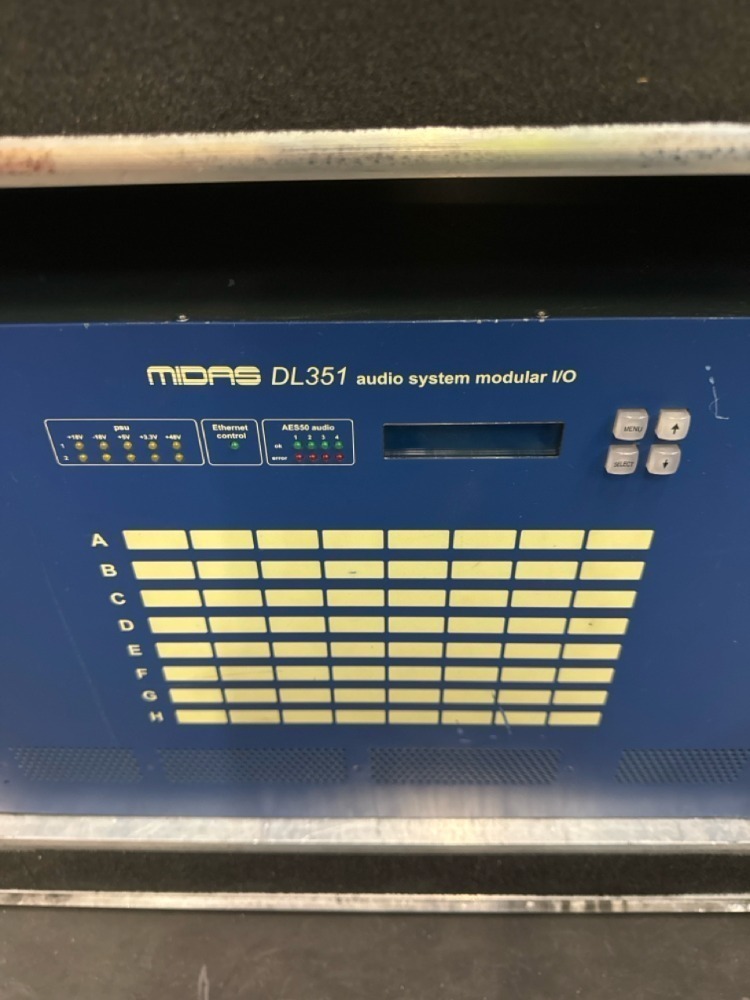 Midas DL351 Audio System I/O Modular Stage Box w/ Rack Mount Case