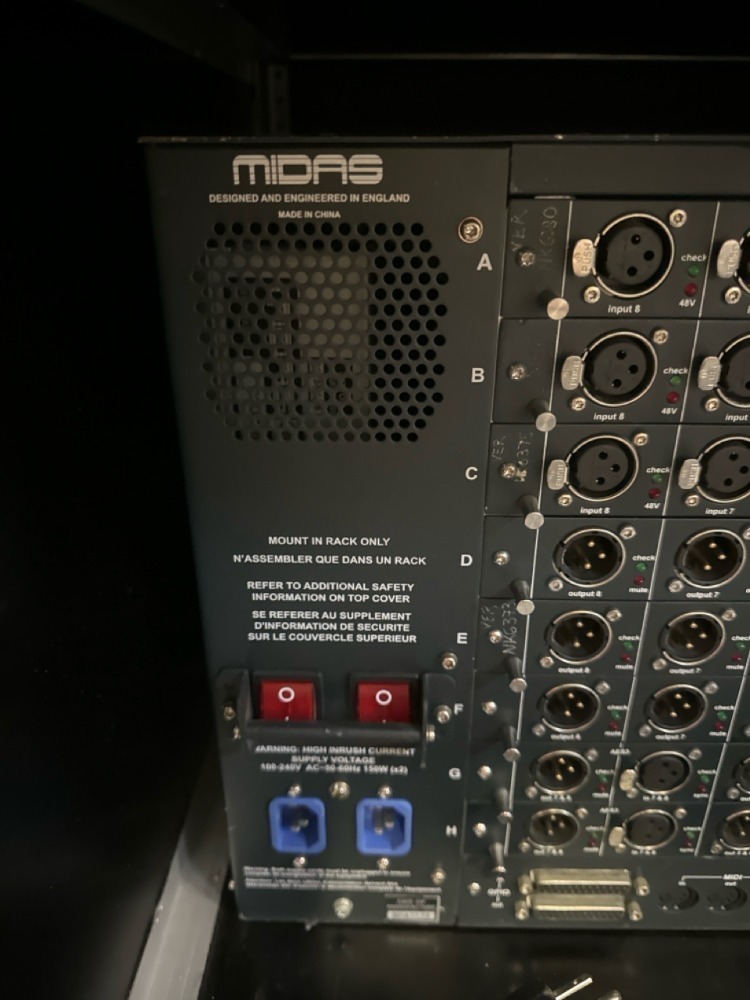 Midas DL351 Audio System I/O Modular Stage Box w/ Rack Mount Case