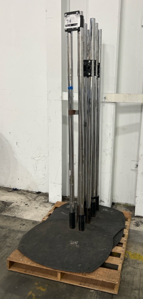 Premier PSD-TS Monitor Stand w/ 84 Chrome Poles