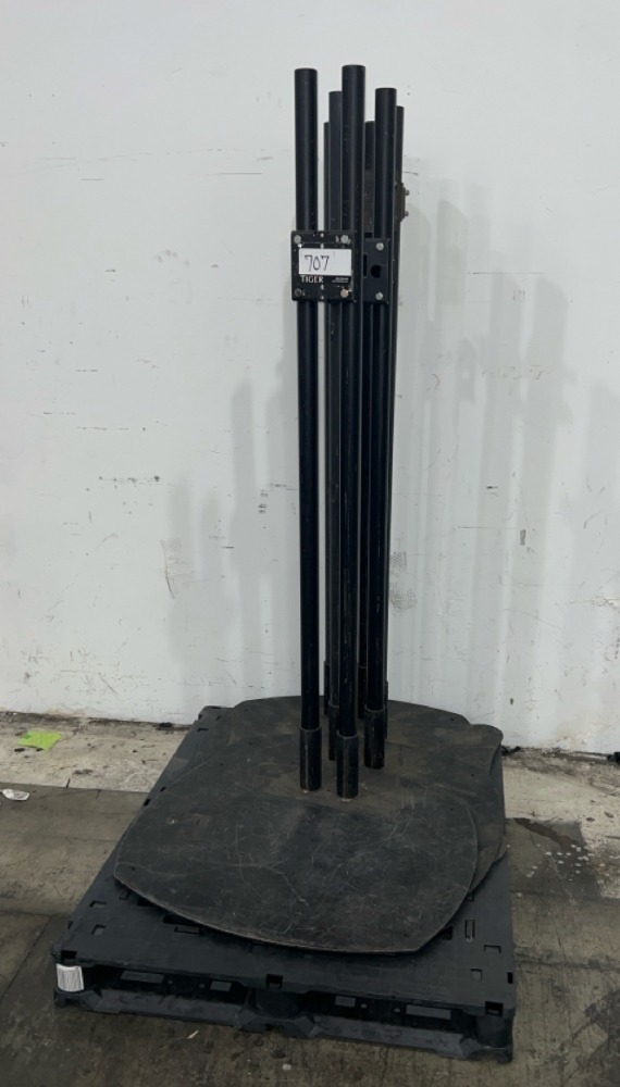 Premier PSD-TS Monitor Stand w/ 72 Black Poles