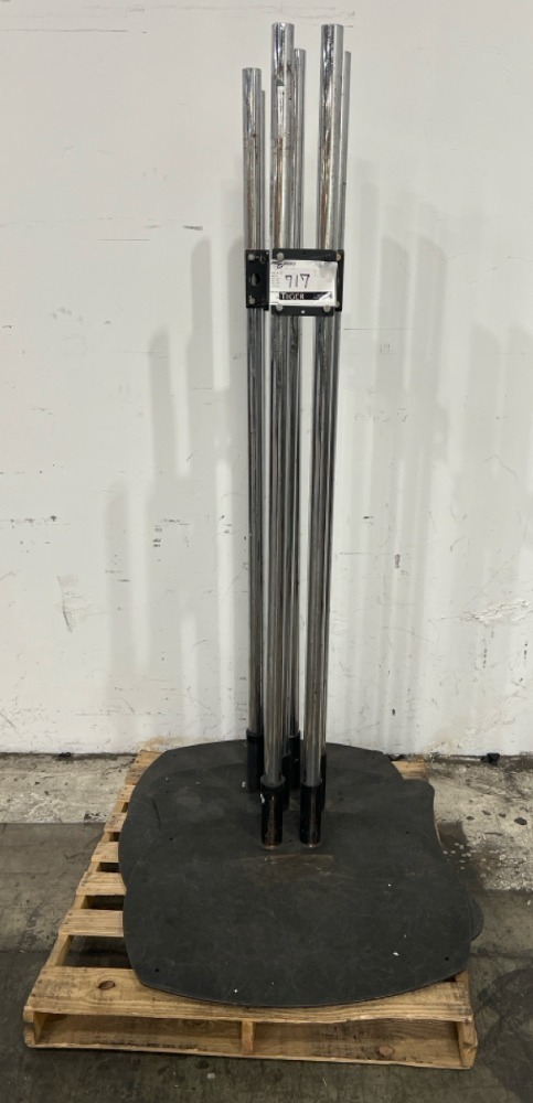 Premier PSD-TS Monitor Stand w/ 84 Chrome Poles
