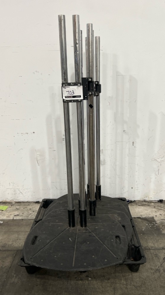 Premier PSD-TS Monitor Stand w/ 72 Chrome Poles
