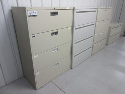 Hon 4-Drawer Horizontal Filing Cabinets
