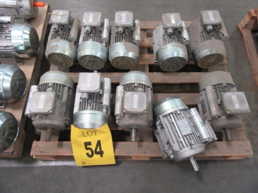 LOT (10) CEG ELECTRIC MOTORS, TYPE: MM100LB4-OML, 2.2 KW, 3 HP, 60 HZ ...